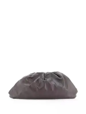 Bottega Veneta The Pouch Leather Clutch Bag - Brown