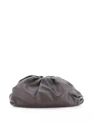 Bottega Veneta The Pouch Leather Clutch Bag - Brown