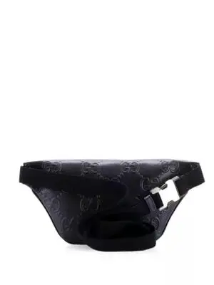 Gucci Gg Embossed Perforated Leather Belt Bag