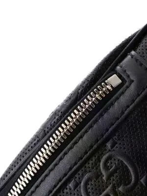 Gucci Gg Embossed Perforated Leather Belt Bag
