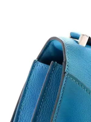 Hermès 2002 Evercolor Shoulder Bag - Blue