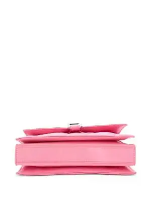 Balenciaga Crush Chain Flap Bag Quilted Crushed Calfskin Small Shoulder Bag - Pink