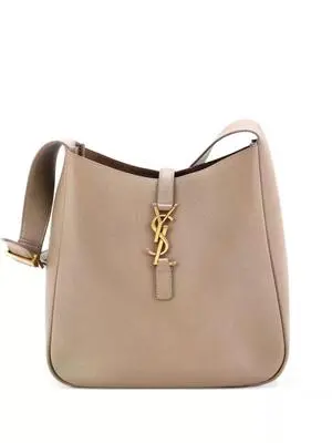Saint Laurent Le 5 A 7 Supple Leather Hobo Bag - Brown