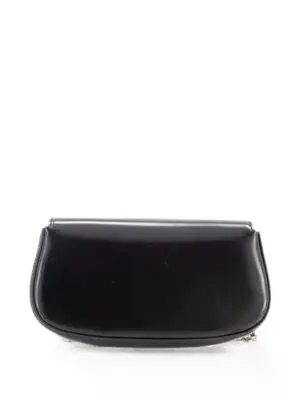 Gucci Bamboo Night Chain Leather Small Clutch Bag - Black