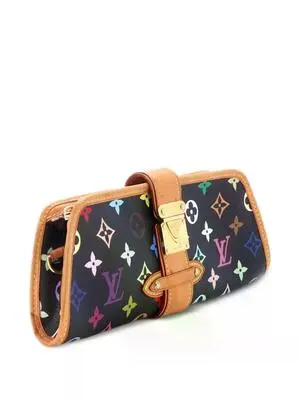LOUIS VUITTON Monogram Multicolor Shirley Clutch - Black