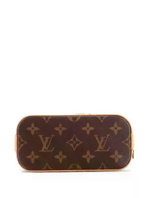 LOUIS VUITTON Alma Handbag Monogram Canvas Nano Satchel - Brown