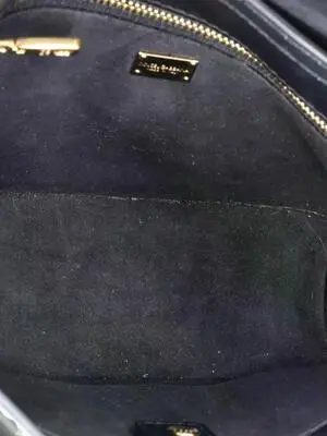 Dolce & Gabbana Dg Logo Leather Shoulder Bag - Black
