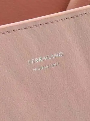 FERRAGAMO Small Hug Leather Tote Bag
