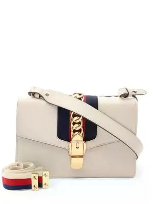 Gucci 2000s Small Sylvie Shoulder Bag - Neutrals