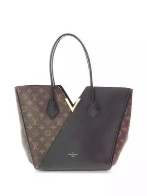 LOUIS VUITTON 2015 Mm Kimono Monogram Tote Bag - Brown