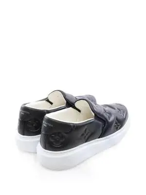LOUIS VUITTON Monogram-embossed Slip-on Sneakers