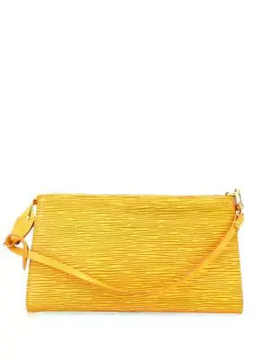 LOUIS VUITTON Pochette Accessoires Epi Leather Clutch Bag - Orange