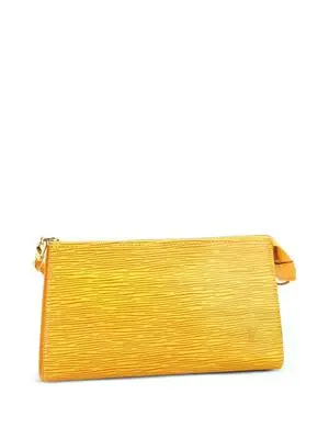 LOUIS VUITTON Pochette Accessoires Epi Leather Clutch Bag - Orange