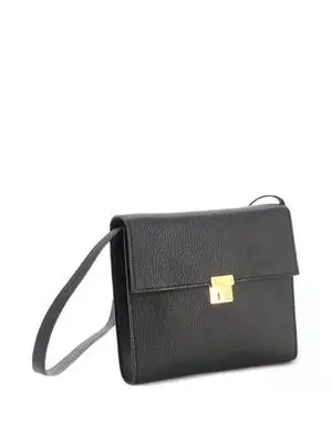 Hermès Clic Wallet On Strap Chevre Mysore Shoulder Bag - Black