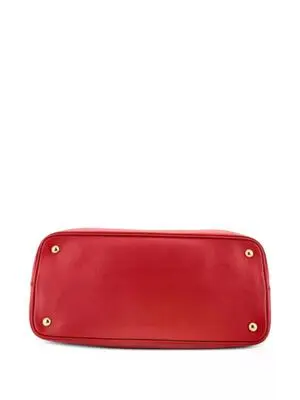 Prada Open Promenade Saffiano Leather Tote Bag - Red