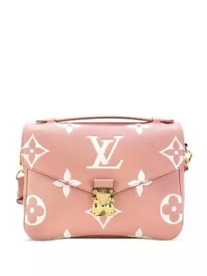 LOUIS VUITTON Pochette Metis Monogram Empreinte Giant Crossbody Bag - Pink