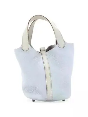 Hermès Bicolor Picotin Lock Bag Clemence With Swift Pm Tote Bag