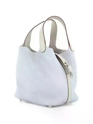 Hermès Bicolor Picotin Lock Bag Clemence With Swift Pm Tote Bag