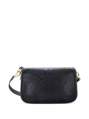 LOUIS VUITTON Diane Nm Monogram Empreinte Giant Shoulder Bag - Black