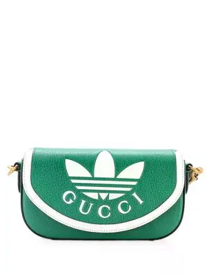 Gucci X Adidas Flap Leather Mini Shoulder Bag