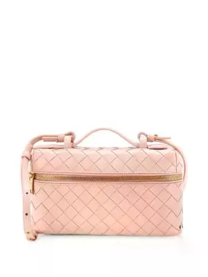 Bottega Veneta Bang Bang Vanity Case Intrecciato Leather Crossbody Bag Pink