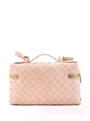Bottega Veneta Bottega Veneta Intrecciato Leather Vanity Case Crossbody Bag Pink