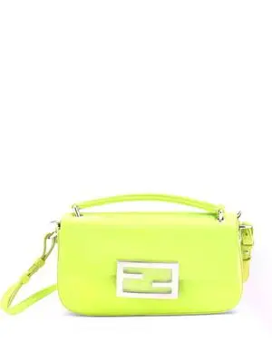 Fendi Baguette Phone Pouch Silk Satchel