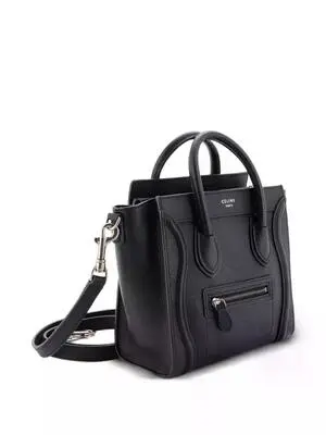 Celine Luggage Grainy Leather Nano Crossbody Bag
