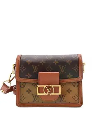 LOUIS VUITTON Dauphine Mini Shoulder Bag Reverse Monogram Canvas - Brown