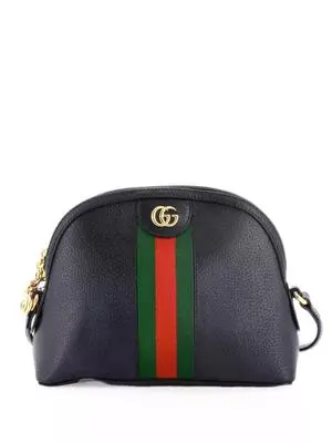 Gucci Ophidia Dome Shoulder Bag Leather Small Crossbody Bag - Black
