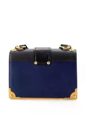 Prada Cahier Small Crossbody Bag In Leather And Saffiano Leather