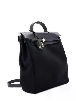 Hermès Herbag A Dos Toile Backpack - Black