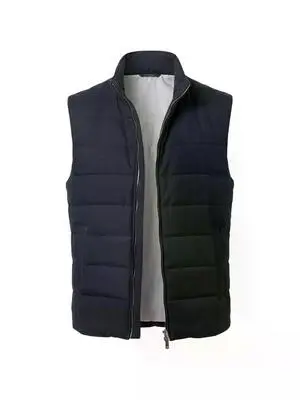 TOMBOLINI Zip-up Quilted Padded Gilet - Blue