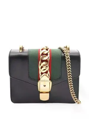 Gucci Sylvie Web Shoulder Bag - Black