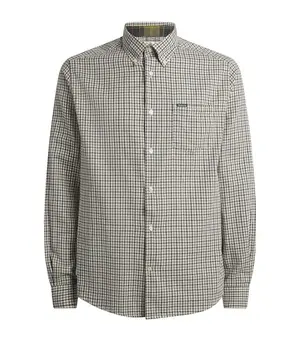 Barbour Gingham Padshaw Shirt - Green