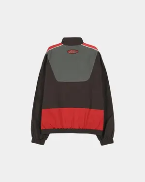 Andersson Bell Color-blocked Zip-up Jacket - Red/brown