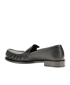 Dries Van Noten Round Toe Loafers With Pleated Front