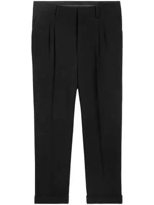 AMI Paris Carrot Fit Trousers - Black