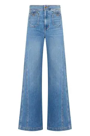 Veronica Beard VERONICA BEARD High-Waist Flared Jeans Denim