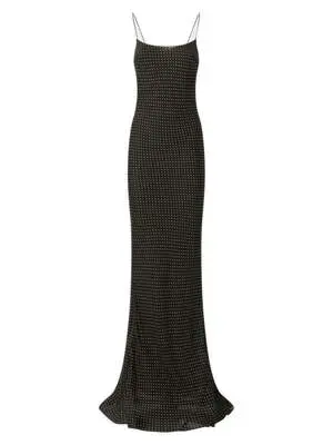 Andamane Spaghetti Strap Square Neck Mermaid Dress With Deep Scoop Back