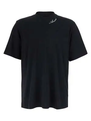 Amiri Graphic Mock Neck Short Sleeve T-shirt