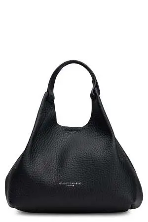 GIANNI CHIARINI Soft Hobo Handbag In Calfskin - Black