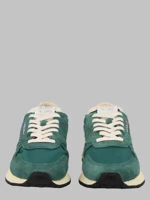 AUTRY Reelwind Low Leather & Nylon Sneakers - Green
