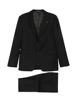 Tagliatore Virgin Wool Suit Trousers - Black