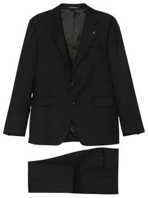Tagliatore Virgin Wool Suit Trousers - Black