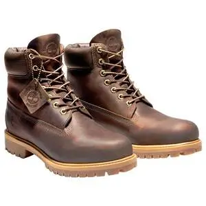 Timberland Premium 6-inch Waterproof Heritage Lace-up Boots - Medium Brown