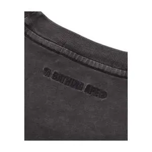 A BATHING APE Garment Dyed One Point Relaxed Fit T-shirt - Black