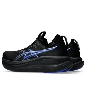 Asics Gel-nimbus 28 Athletic Sneakers - Black/neon Blue
