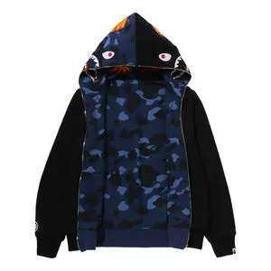 A BATHING APE Color Camo Reversible Shark Full Zip Hoodie