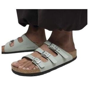 BIRKENSTOCK Florida Triple Strap Sandals - Pure Sage